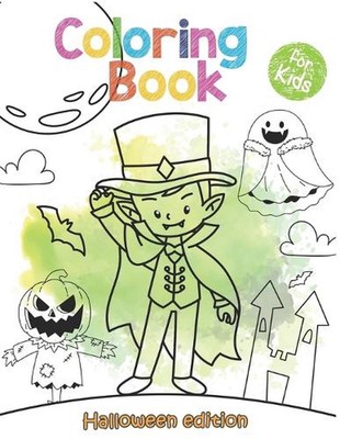Spooky Halloween Activity Book for Kids and Adults: Halloween coloring ...