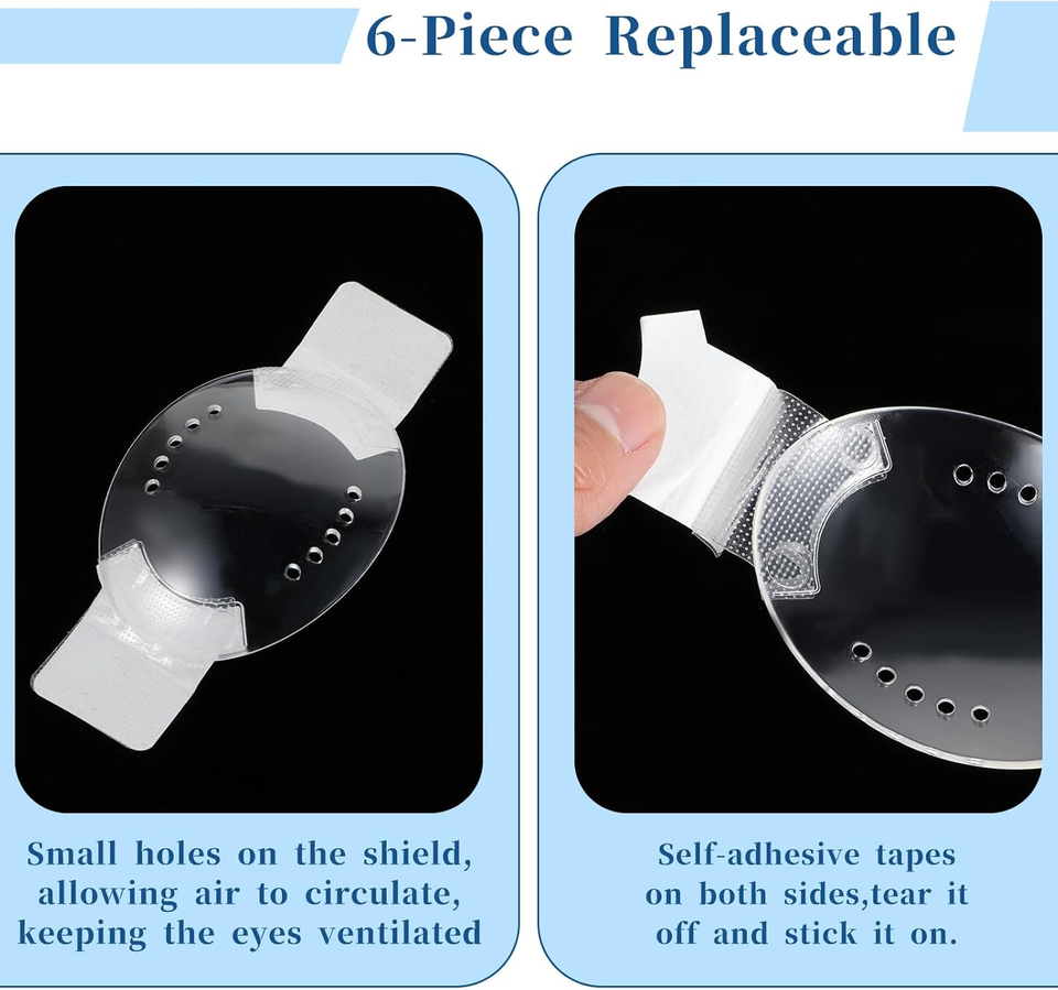 Eye Shield After Cataract Surgery 6Pcs Plastic Eye Patch Comfortable ...