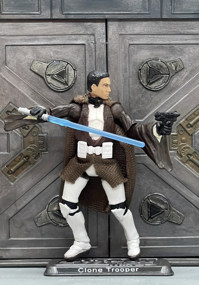 Star Wars ROTS CUSTOM Clone Trooper In Jedi Disguise 3.75” Figure. #2 ...