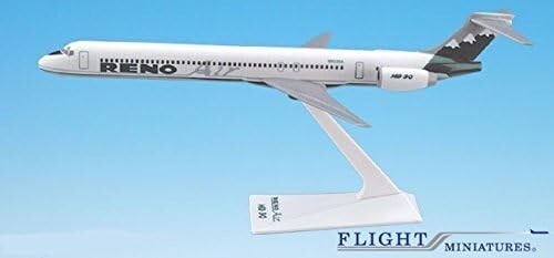 Flight Miniatures Reno Air MD-90 1/200 Scale Model with Stand N903RA | eBay