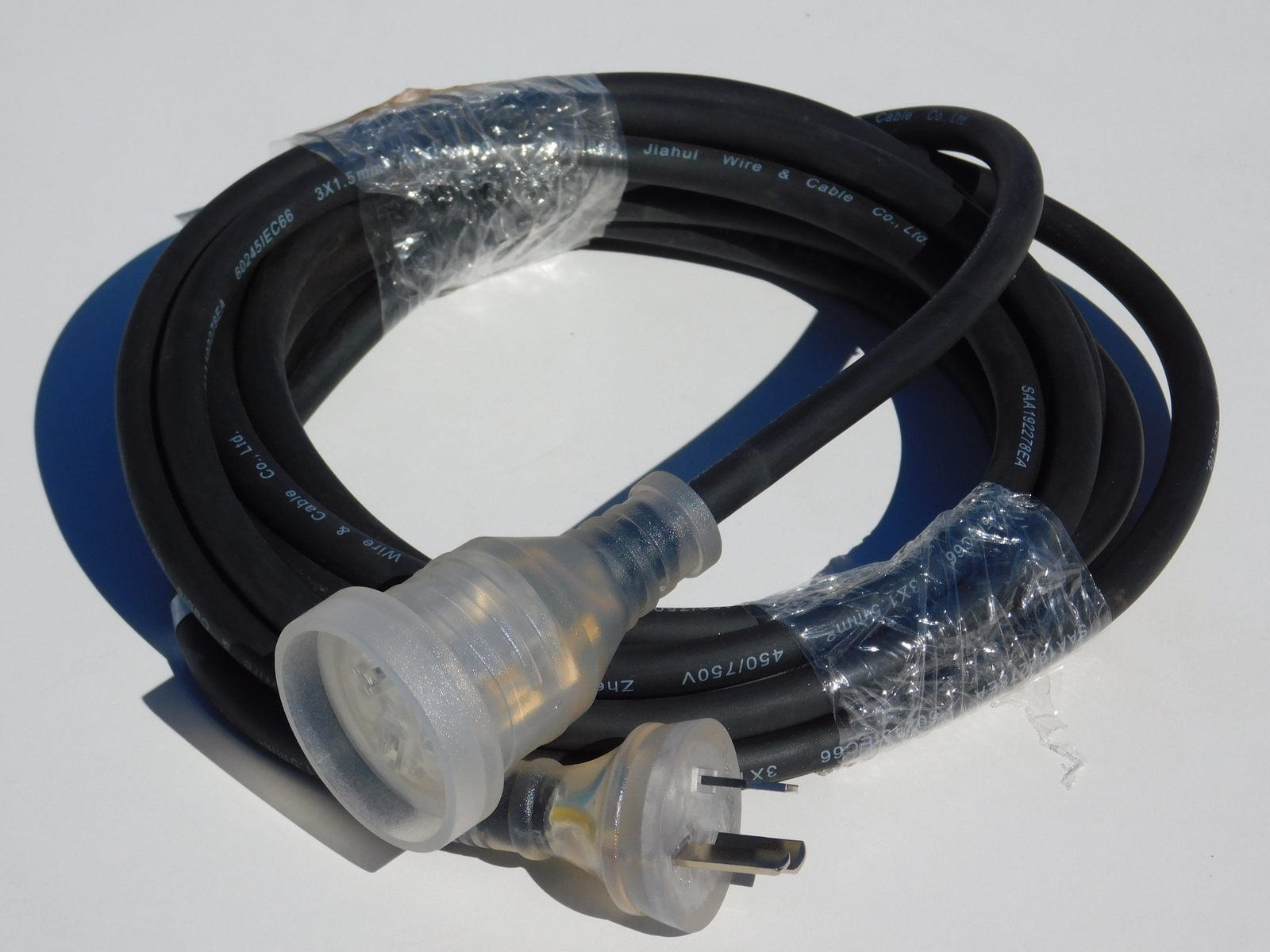 10A HEAVY DUTY 1.5MM FLEXIBLE RUBBER EXTENSION LEAD CABLE 5M | eBay