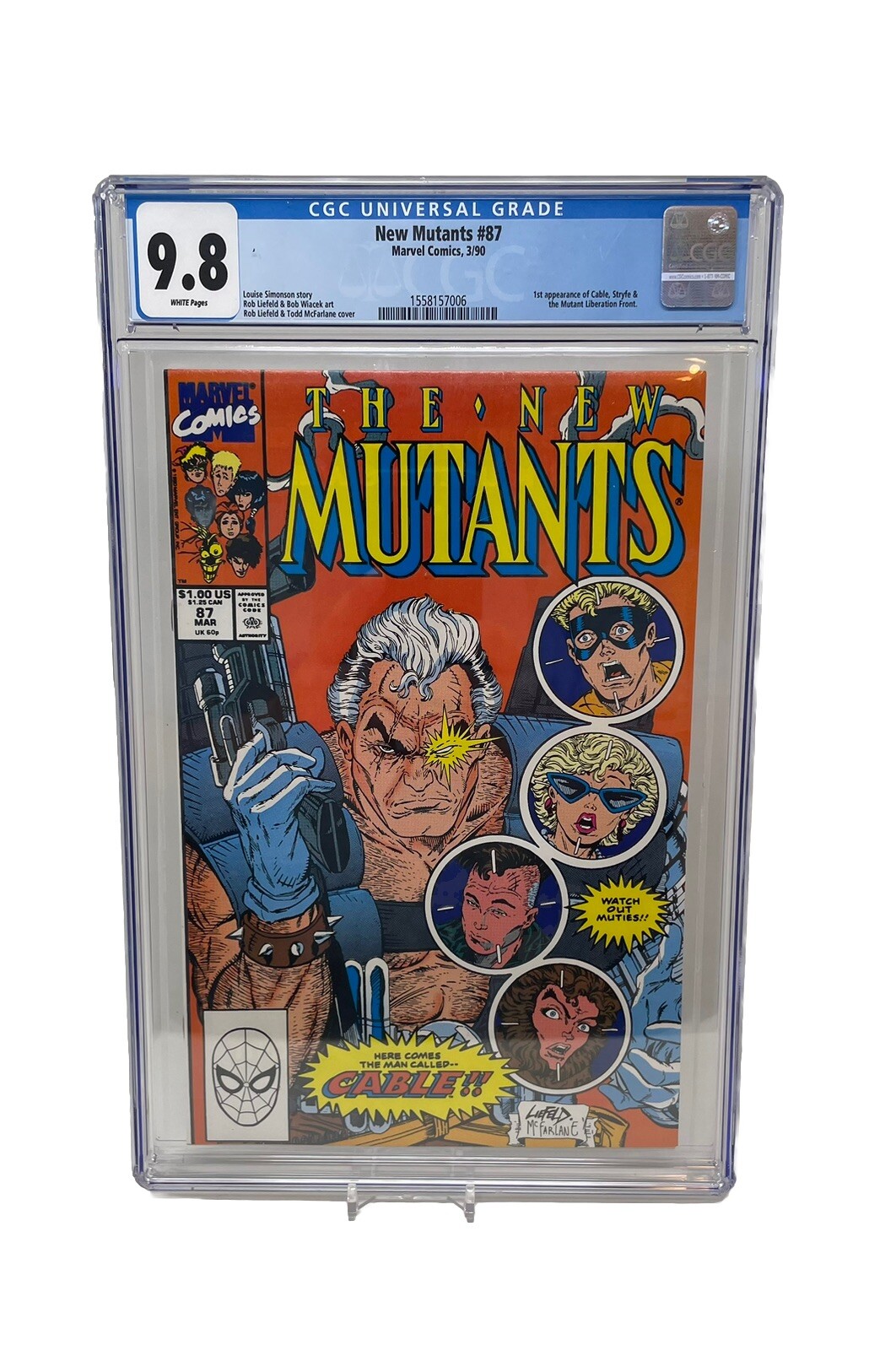 New Mutants #87 CGC 9.8 1st Appearance Cable Marvel Comics McFarlane ...