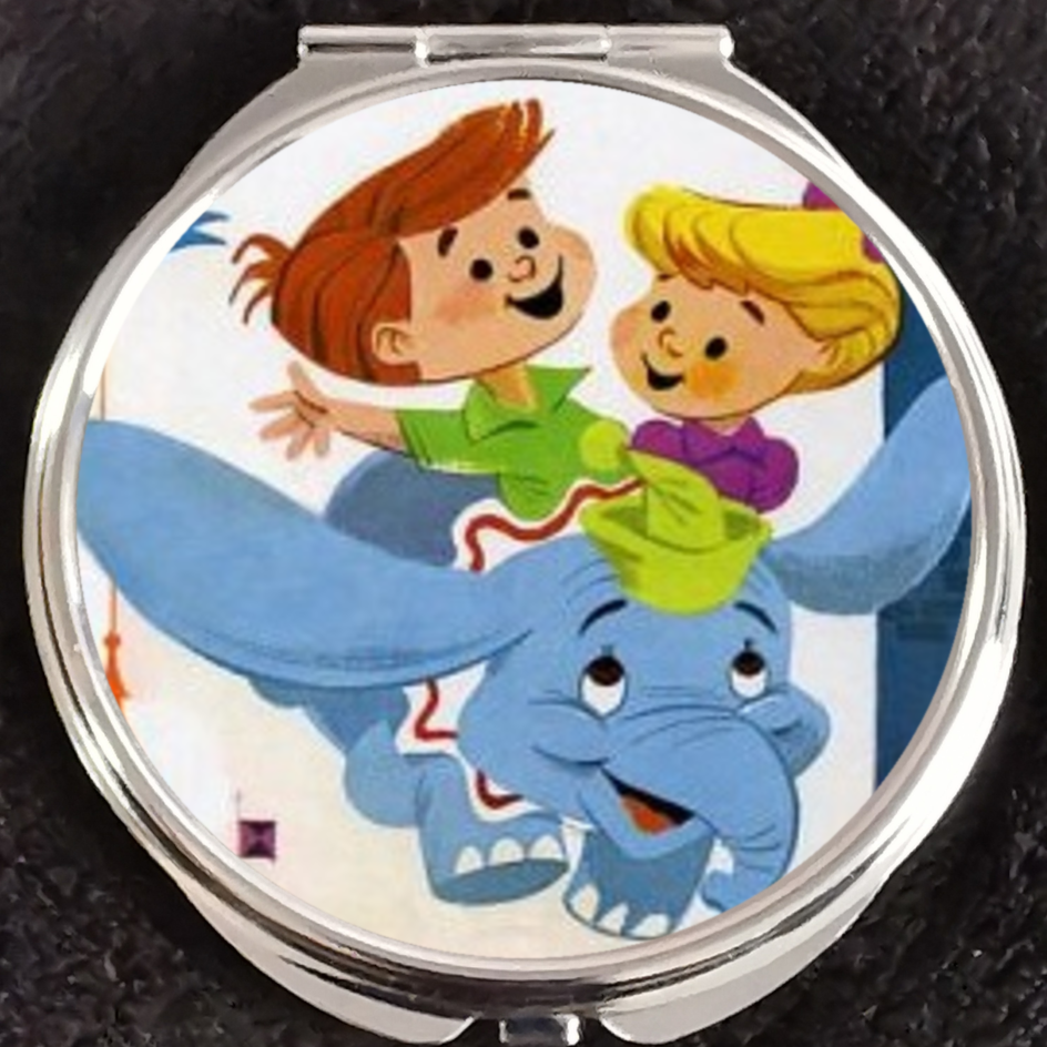 Flying Dumbo Retro Walt Disney World Disneyland Makeup Compact Mirror ...