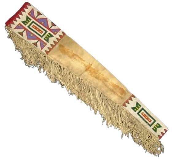 Native American Style Handmade Beaded Sioux Leather Rifle Sheath ...