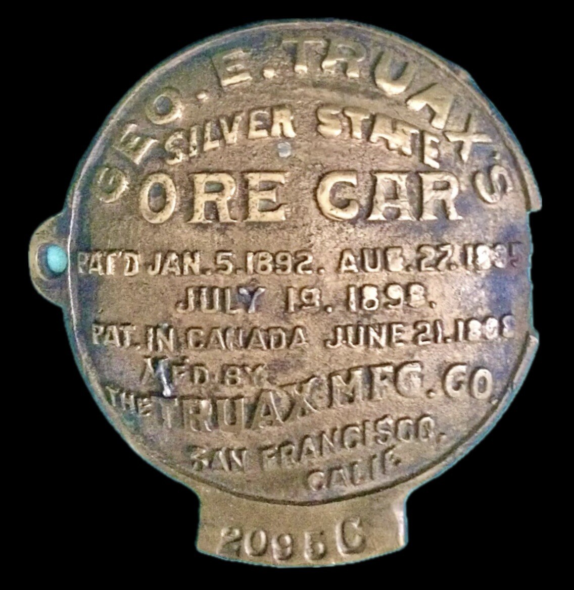OLD WEST GOLD MINING ORE CAR BRONZE SIGN PLATE SAN FRANCISCO CALIFORNIA ...