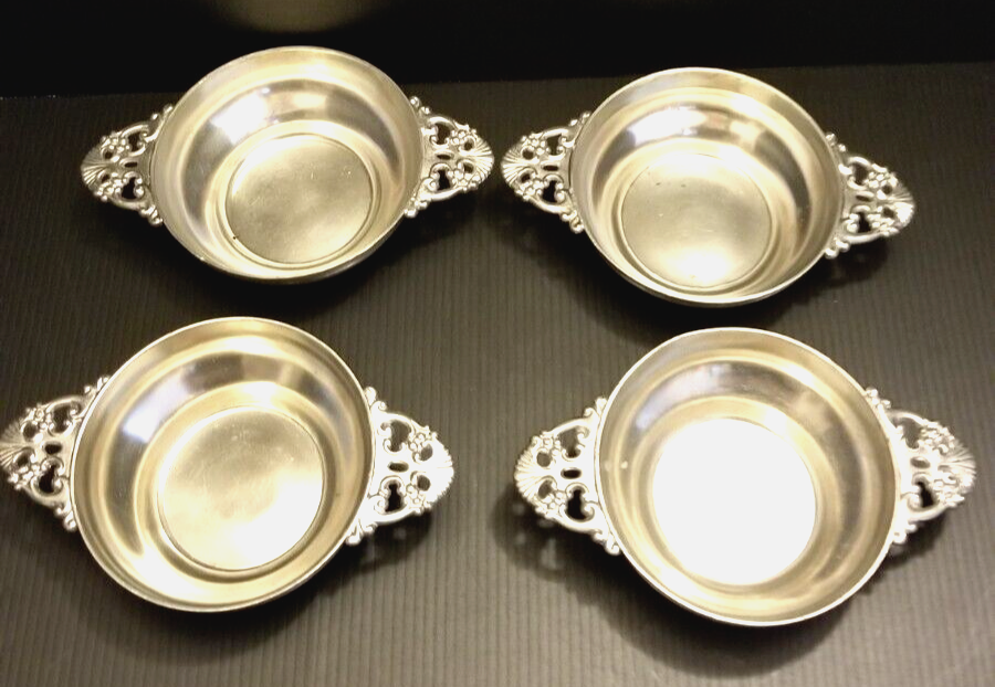 GERO Silver/Pewter Bowls, Holland, Set of 4. Designed by Chris Van Der ...