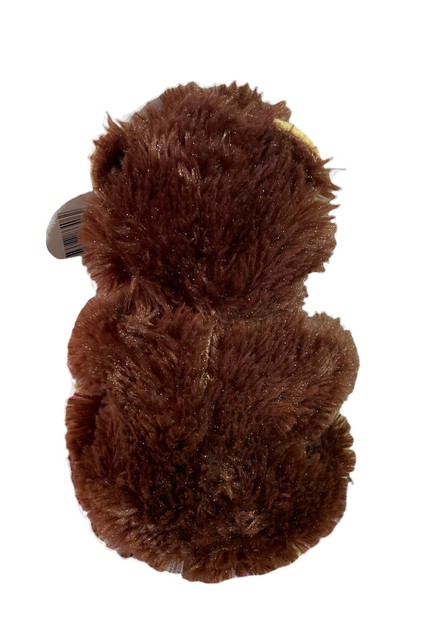 2 Fuzzy Friends Teddy Bear Stuffed Plush Tan & Orange 11" Sitting ...
