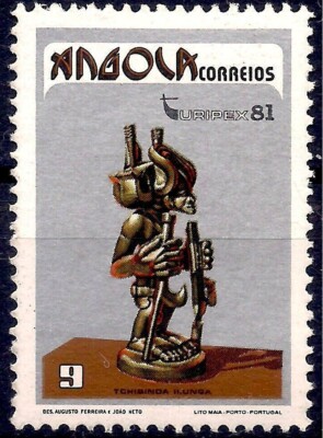 Angola 1981 Chibinda Ilunga African Statue Wood Carving Hunter ...