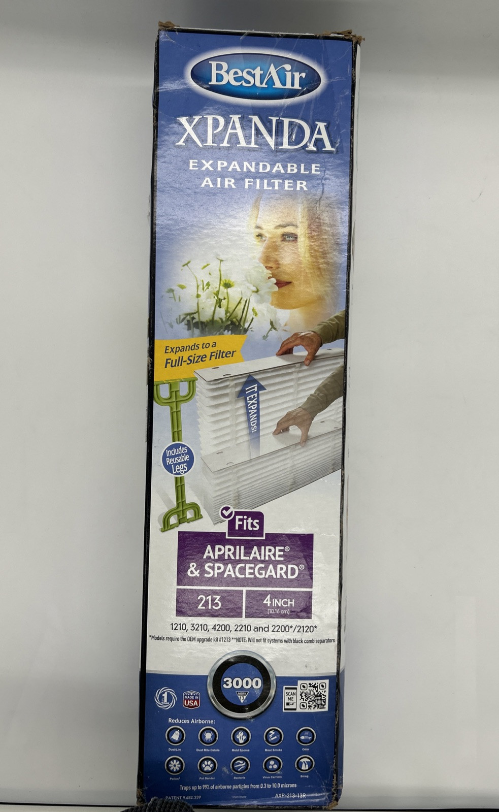 XPANDA BestAir Aprilaire SPACEGUARD 213 Air Filter W/ LEGS MERV 13 | eBay