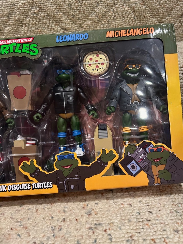 TURTLES IN PUNK DISGUISE NECA TMNT FOUR PACK TEENAGE MUTANT NINJA NEW ...