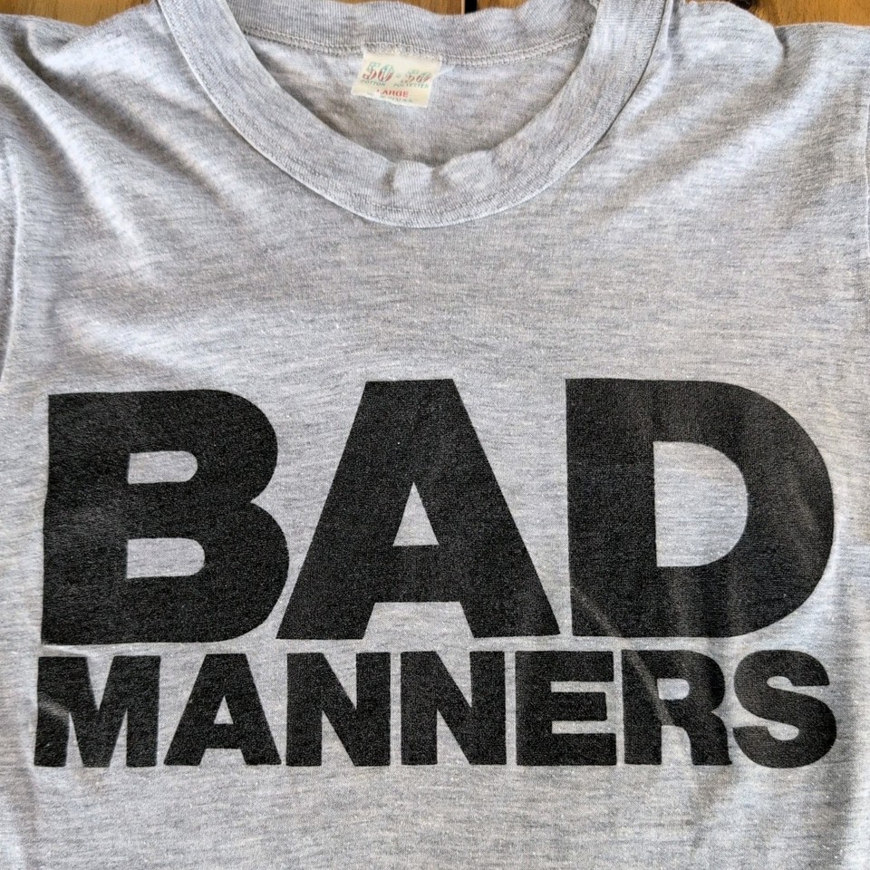 VINTAGE 80s~BAD MANNERS~SKA TOUR CONCERT T-SHIRT~THE SPECIALS~MADNESS ...