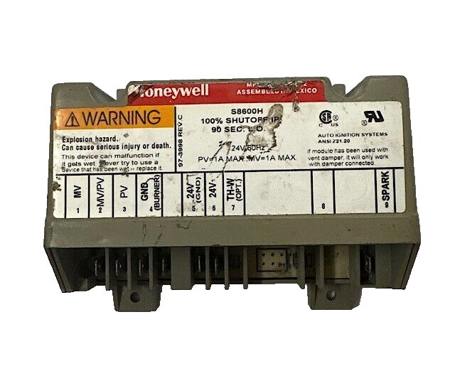 S8600H Continuous Re-try Ignition Control Module for furnace, Water ...