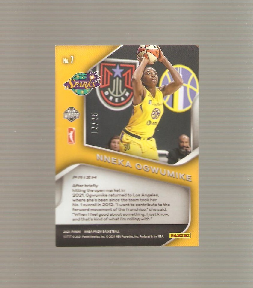 nneka ogwumike 2021 wnba mojo /25 ,stanford,cy-fair hs,texas,mvp,roy ...