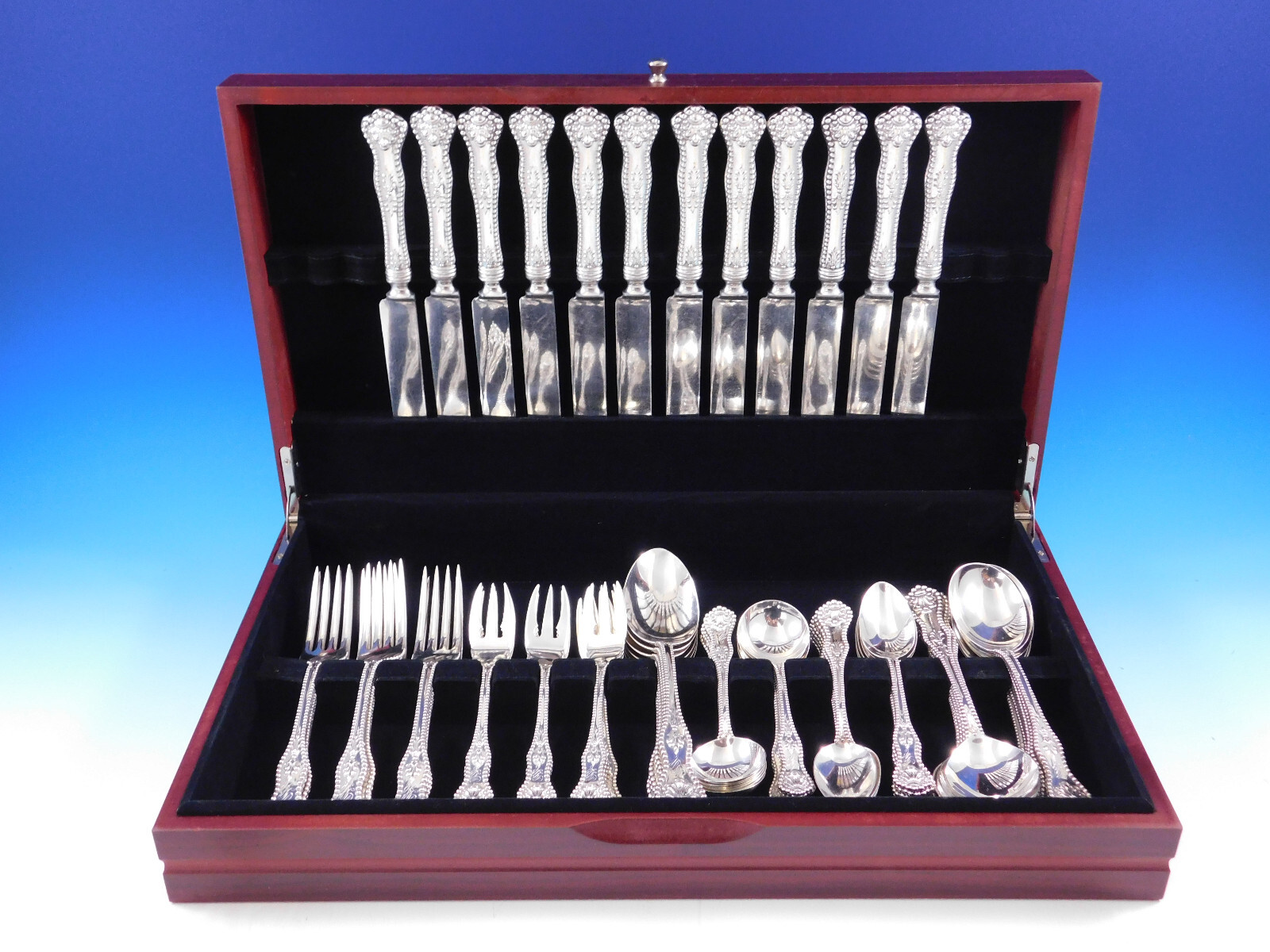 Charles II by Dominick & Haff Sterling Silver Flatware Set Service 77 ...