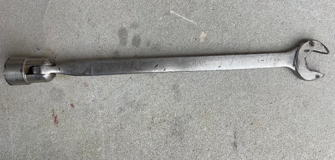 Large MAC CLF-40 SAE Flex Hex Head Combination Open/Socket End Wrench ...