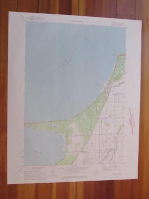 Caseville Michigan 1972 Original Vintage USGS Topo Map | eBay