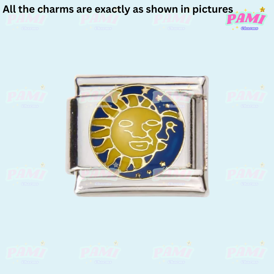 Italian Charm Gorgeous SUN, MOON STAR Fits All Major Brands charm ...