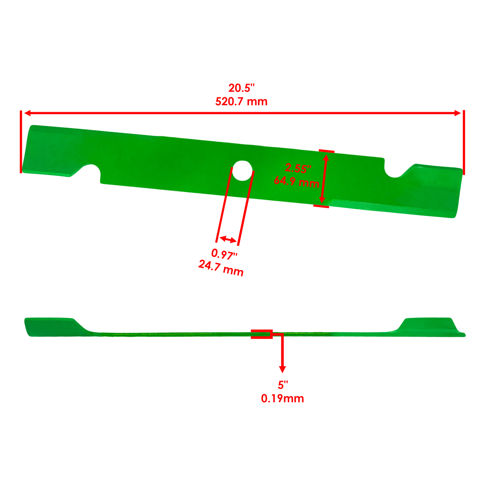 60" High Lift Blades for Toro Z Master 72911 72915 72926 72936 72946 ...