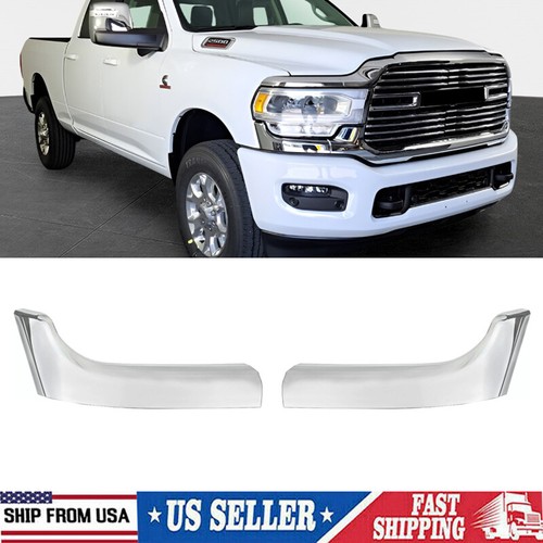 Chrome Front Headlight Molding Trim Filler Panel New For 2019-2024 Ram ...