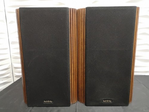 Infinity RS-5 Kappa Speakers Pair Ribbon Tweeter w/ Saran Net Restored ...