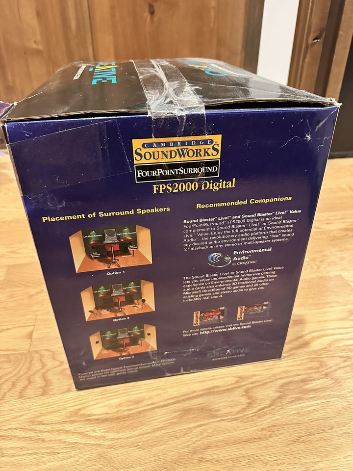 Cambridge SoundWorks FPS2000 Speaker Digital Four Point Surround Sound ...