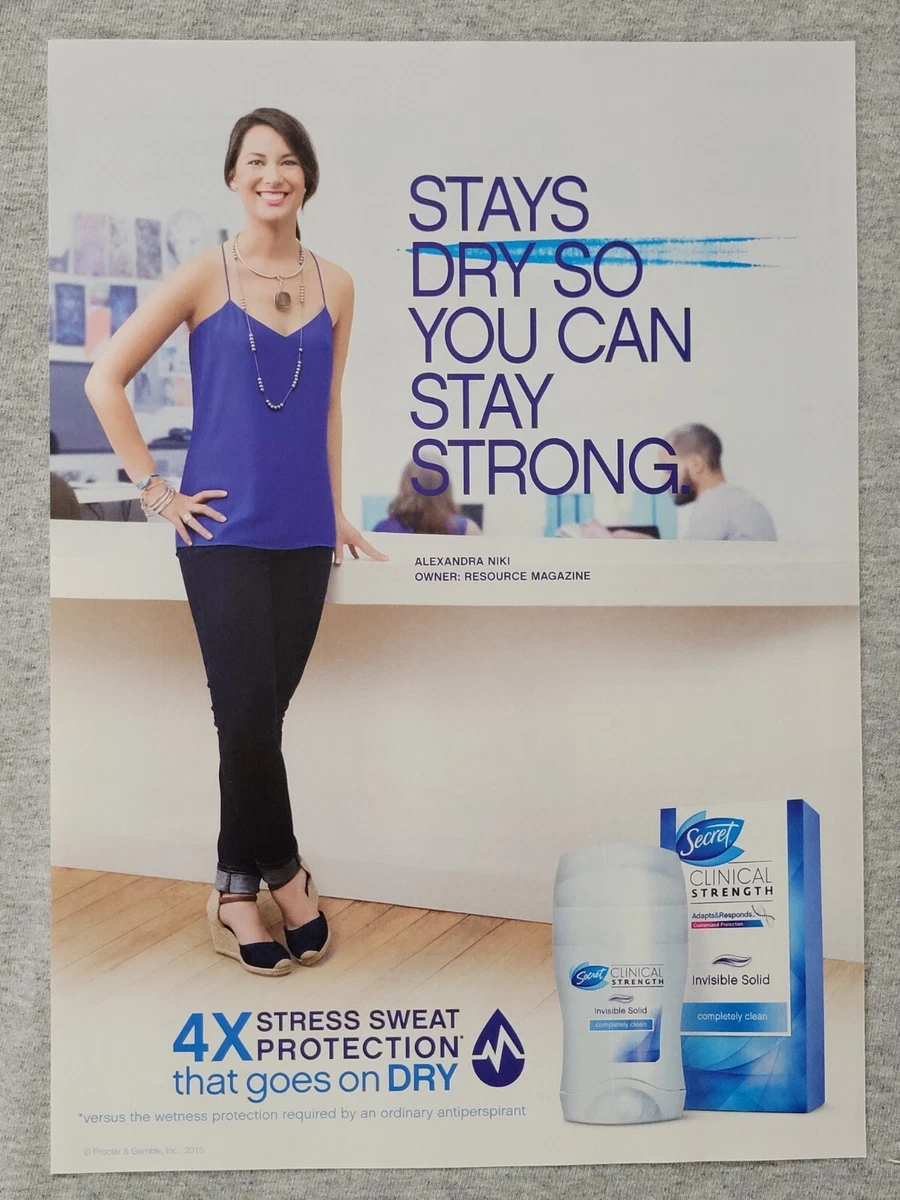 Secret Deodorant Ad