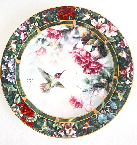 Lena Liu's Collectible White w Gold 8" Plate #3005D The Anna's ...