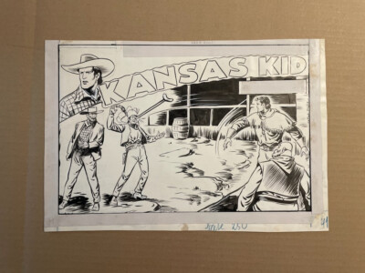 Kansas Kid - Original de couverture signé - Carlo Cossio - BE | eBay