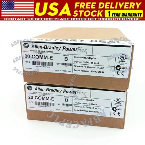 New Factory Sealed Allen Bradley 20-COMM-E SER B Ethernet / IP Adaptor ...