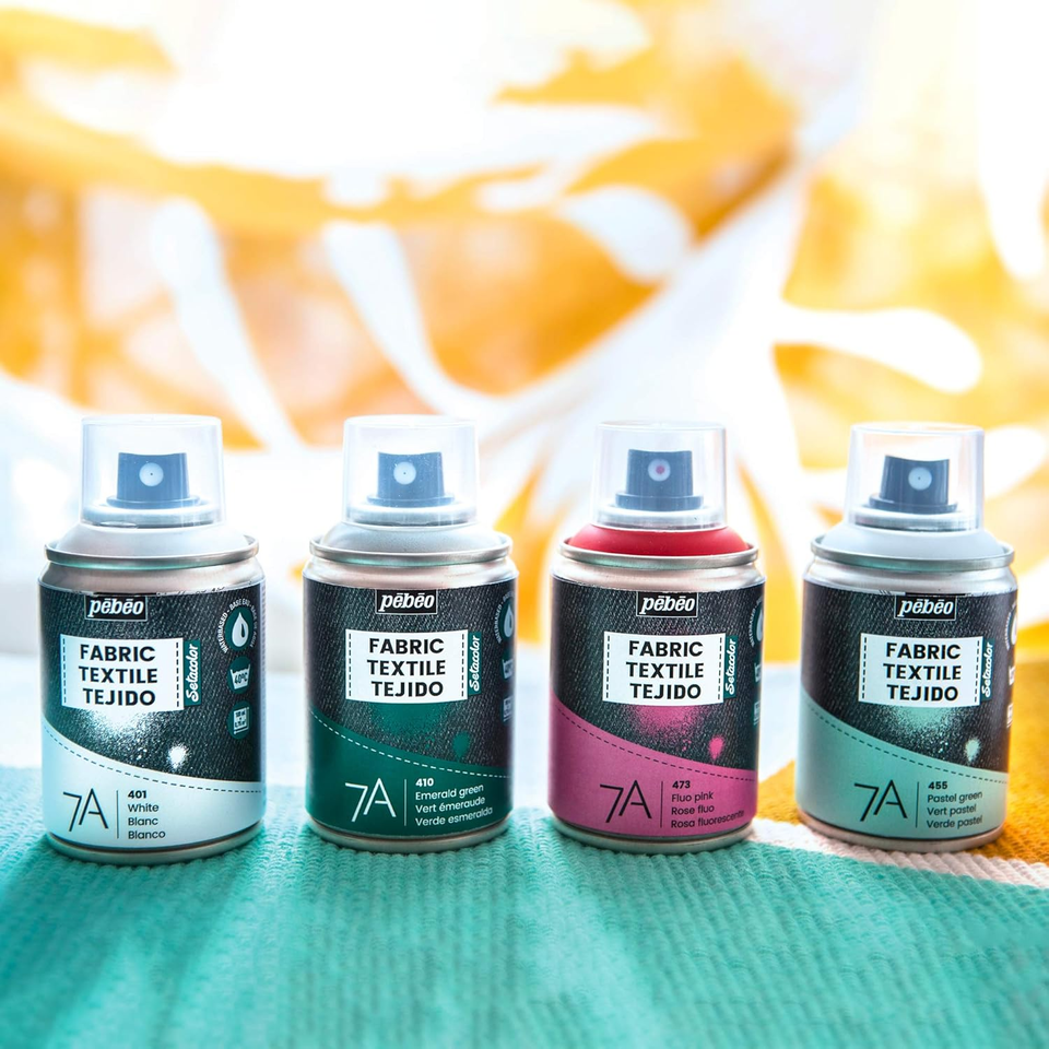 Pébéo - Fabric Paint Spray for Textiles 7A - Natural and Synthetic ...