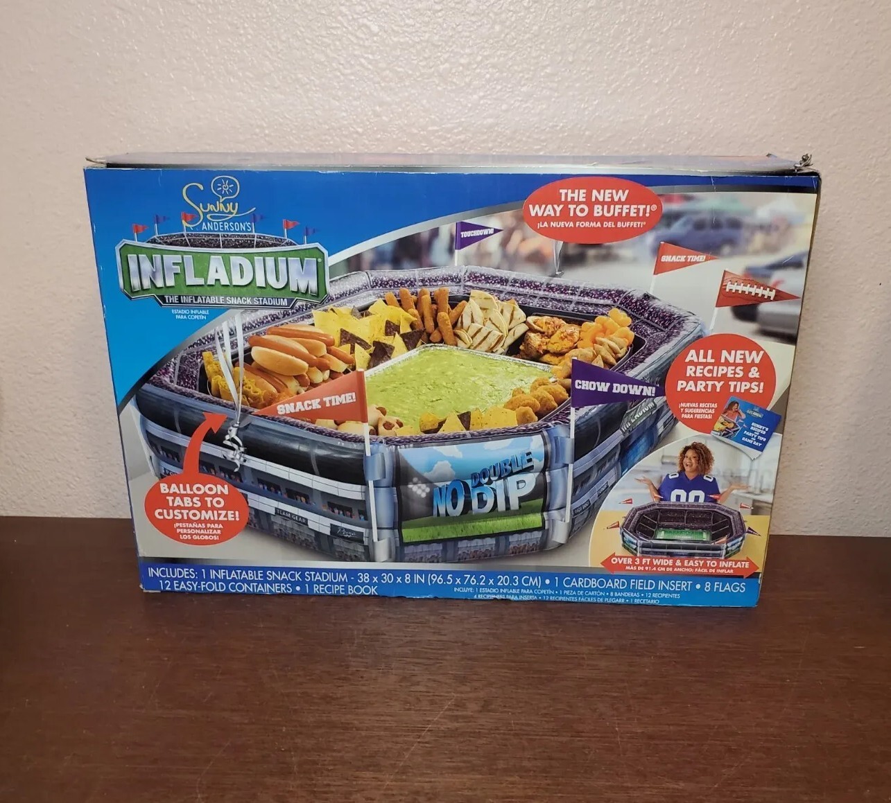Amscan Sunny Anderson Infladium NFL Football Inflatable Snack Stadium ...
