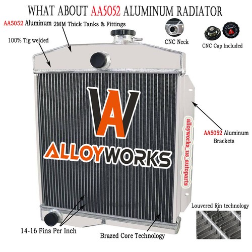 4 Row 62mm Radiator For 1959-1971 1967 1968 Jeep CJ3 CJ5 CJ6 1955 Jeep ...