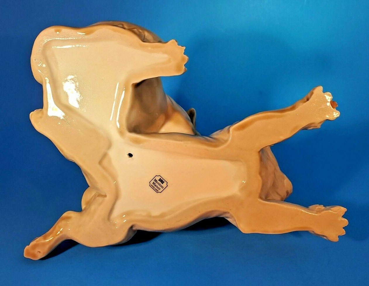 VTG MENTON MANOR CERAMIC FIGURINE LABRADOR PUPPIES HEREDITIES CHARM OF ...