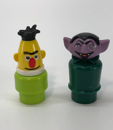Vintage Fisher Price Little People Sesame Street Muppets Ernie & Count ...