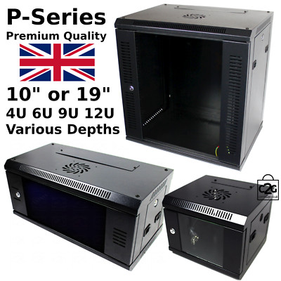 19" 10" 4U 6U 9U 12U 15U Network Data Cabinet Comms Wall Rack Patch ...