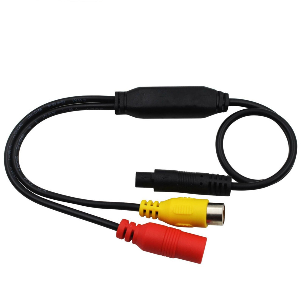 4 Pin RCA Reverse Camera Adaptor Cable Vehicle Wire Car DC Jack Male ...