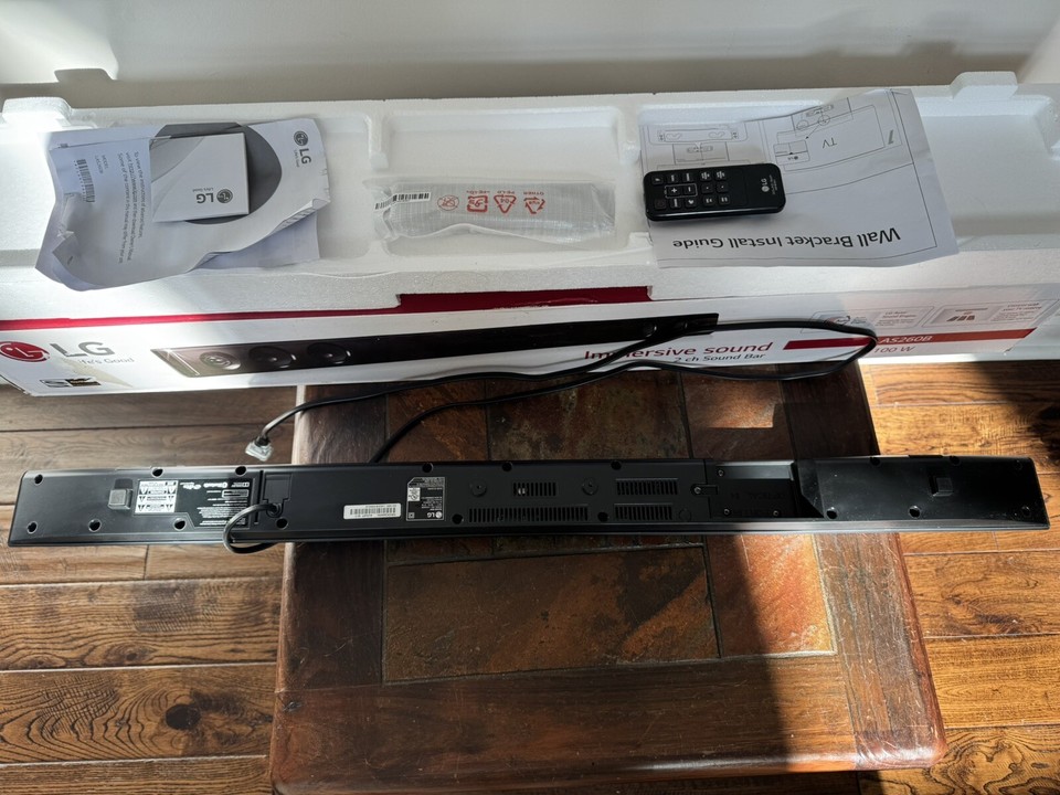 LG LAS260B 100 Watt 2 Channel Bluetooth Sound Bar, Excellent, Open Box ...