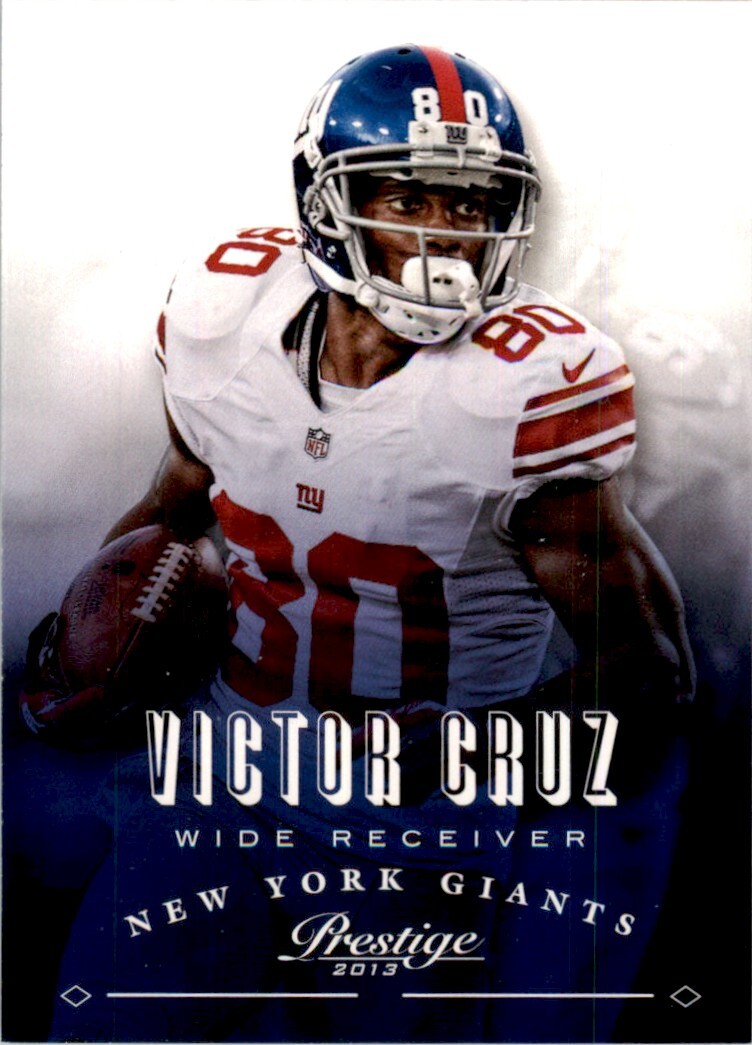 2013 Panini Prestige Victor Cruz New York Giants #128 NFL Football Card ...