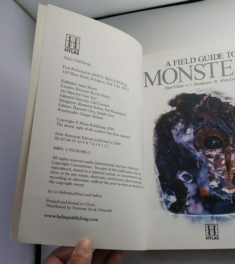 A Field Guide to Monsters This Book Could Save Your Life by Dave ...