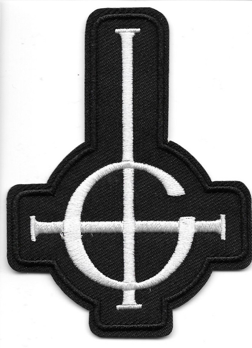 Ghost (Swedish band) bc Shaped Embroidered Patch Iron-On Sew-On US ship ...
