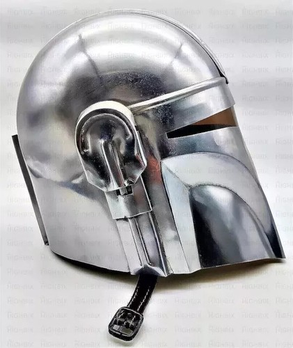 The Mandalorian 18 Guage Steel Medieval Star Wars Boba Fatt Mandalorian Helmet | eBay
