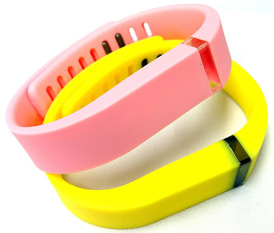2 Small Combo Light Candy PINK, YELLOW for FitBit FLEX Wristband ...