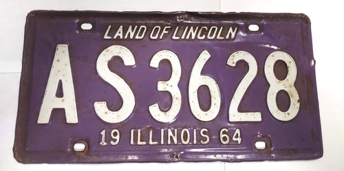 1964 illinois license plate | eBay