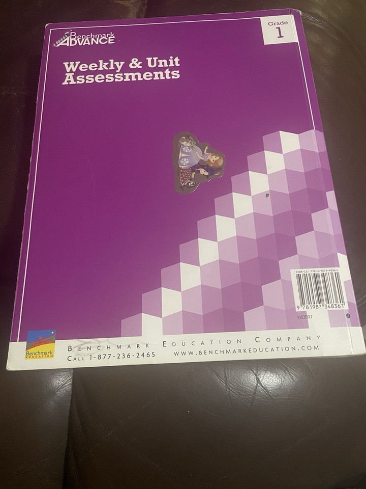 Benchmark Advance Weekly & Unit Assessments Grade 1 Florida Edition | eBay