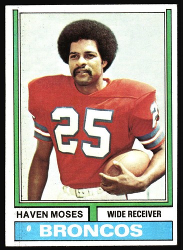 1974 Topps Haven Moses #295 Denver Broncos L2 | eBay