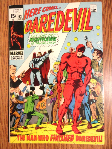 Daredevil #62 Nighthawk Housse Clé Fin 1st Imprimé Avengers Marvel Mcu ...