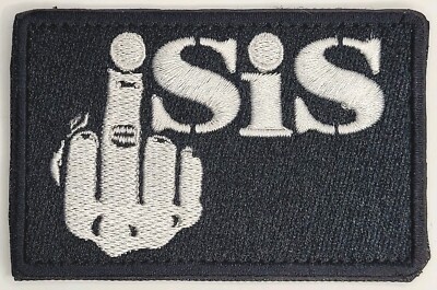 🔥 F*CK ISIS Morale Patch Embroidered Tactical Hook & Loop 3.5"x 2.25 ...