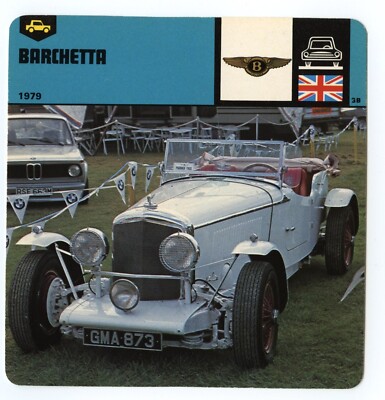 Barchetta - GT / Production Car Edito Service SA Auto Rally Card | eBay