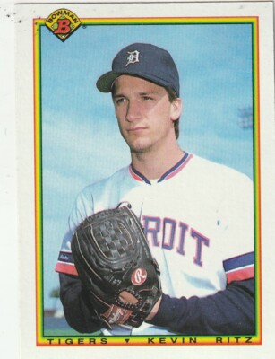 FREE SHIPPING-MINT-1990 Bowman Kevin Ritz #350 TIGERS PLUS BONUS CARDS ...