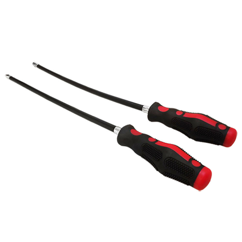 2 Pc 20'' Bendable 1/4'' Socket Bits Driver Set Long Reach Flexible ...